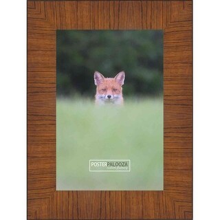 5x7 Contemporary Honey Pecan Complete Wood Picture Frame with UV ...
