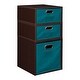 Noble Connect Storage Set- 1 Full Cube/2 Half Cubes with Foldable ...