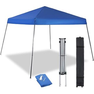 12'x12' Slant Leg Instant Canopy Outdoor Shade Shelter for Camping ...