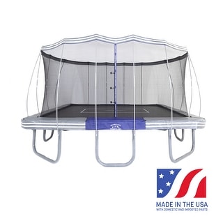 Skywalker Trampolines 15ft Square Premium Trampoline with Enclosure Net ...