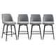 Spruce & Spring Ariel Counter Height Swivel Barstool Set - Bed Bath ...