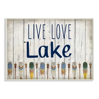 Stupell "Live, Love, Lake" Wood Wall Art - Bed Bath & Beyond - 31424894