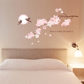 Sakura Night Wall Stickers Home Decals DIY Decor - Bed Bath & Beyond ...
