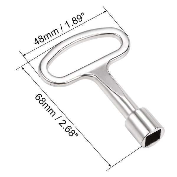 5pcs Electrical Cabinet Key 8mm Zinc Alloy Square Water Meter Box ...