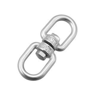 M5 Swivel Eye Double Ended Rotating Hoist Ring, Eye to Eye Bolt 1 Pcs ...