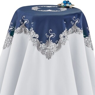 Elegant Embroidered Metallic Scroll Table Linens - Bed Bath & Beyond ...