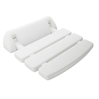 SteamSpa Fold-Up Wall Mounted Plastic Shower Seat - Bed Bath & Beyond ...