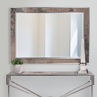 Allan Andrews Rectangular Iron & Slate Framed Wall & Vanity Mirror ...