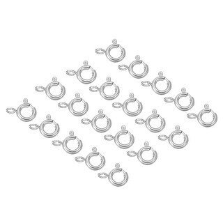 Spring Ring Clasps, Stainless Steel Round Close Spring Ring Clasps ...