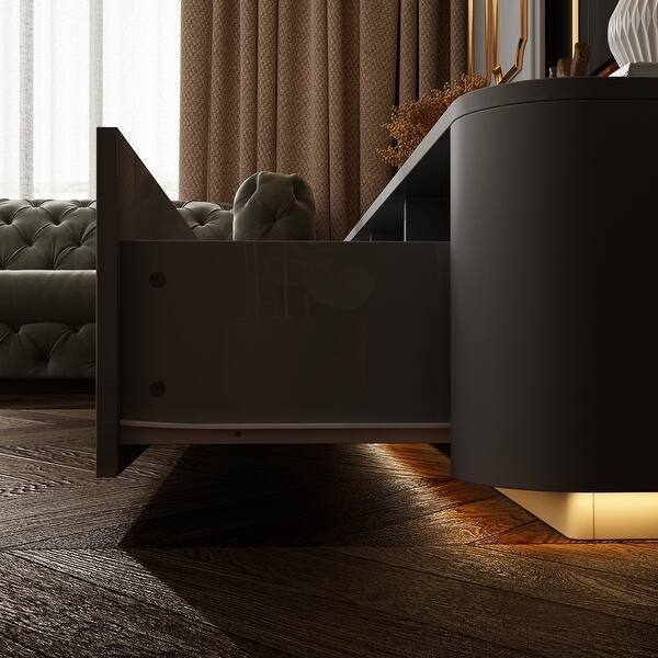 70.9" Chic Spectrum Entertainment Center TV Stand with Mood Lighting ...