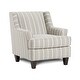 Binick Transitional Multi-color Chenille Stripe Pattern Armchair by ...