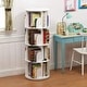 360-degree 4 Tier Revolving Book Shelf with Dolphin Cutout divider ...
