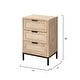 Alden Decor Ian 3 Drawer Side Table - Bed Bath & Beyond - 32203559