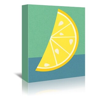 Americanflat - Lemon Slice by Rosi Feist - 8"x10" Wrapped Canvas Wall ...
