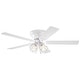 Westinghouse 52 in. Rustic Bronze White LED Indoor Ceiling Fan - Bed ...