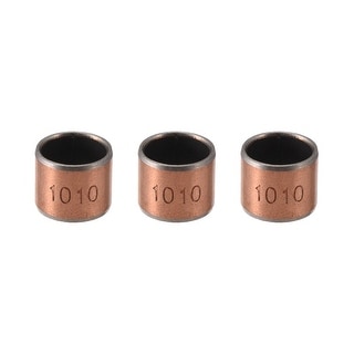 Sleeve(Plain)Bearings 10mm x 12mm x 10mm Wrapped Oilless Bushings 3Pcs ...