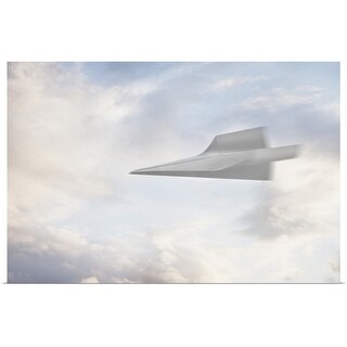 "Paper airplane flying through the air" Poster Print - Multi - Bed Bath ...