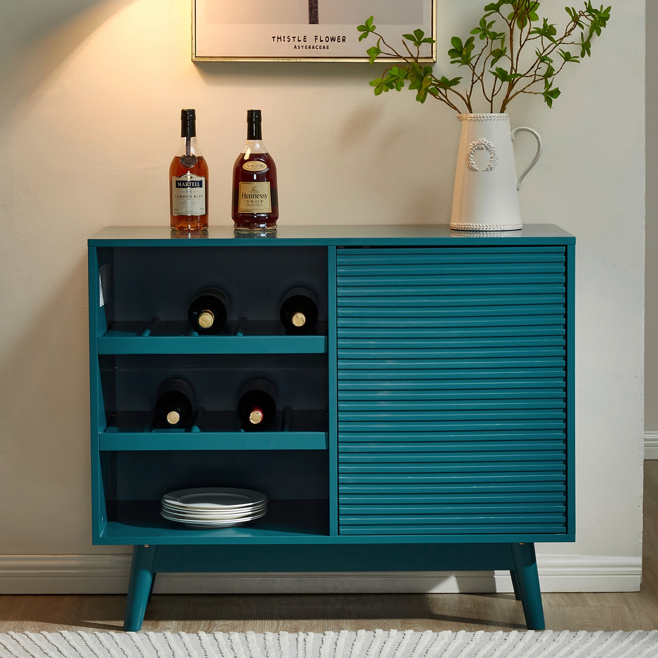 Teal sideboard cabinet store