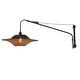 Vienna Plug-In Adjustable Swing Arm Wall Lamp in Matte Black Extendable ...