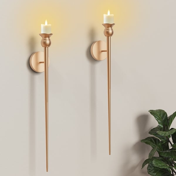 candle effect wall lights