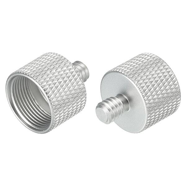 Mic Stand Adapter 5/8 Female to 1/4 Male for Microphone Stand Silver 2 ...