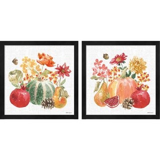 Beth Grove 'Harvest Bouquet B' Framed Art (Set of 2) - Bed Bath ...