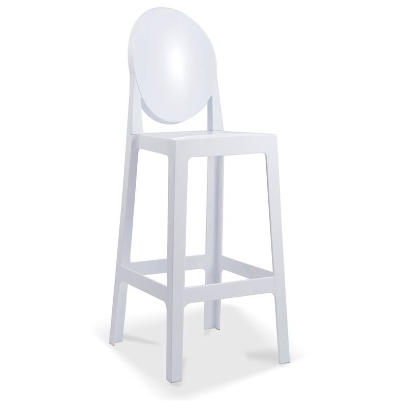 Modern Barstools With Oval Back Bar Stool Chairs For Standing Work ...