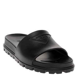 Prada Logo Embossed Rubber Slides - Bed Bath & Beyond - 43147308