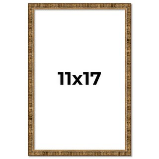 11x17 Frame Gold Solid Wood Picture Frame - Complete Modern Photo - Bed Bath & Beyond - 28339182