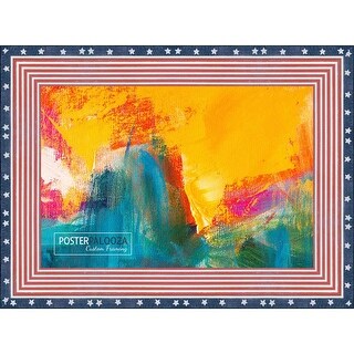 24x12 Ornate Complete Wood Picture Frame with UV Acrylic, Foam Board ...