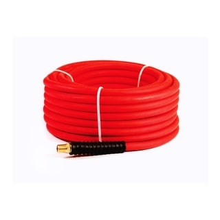 Senco 50 ft. L x 1/4 in. Dia. Rubber Hybrid Air Hose 300 psi Red - Bed ...