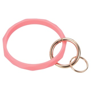 Key Ring Bracelet, Silicone Keychain Diamond Shaped Wrist Keyrings ...