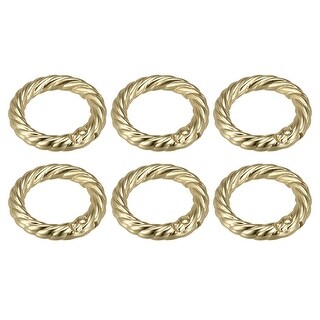Purse Strap Rings, 6Pcs 29mm O Ring Metal Spring Snap Buckle for DIY ...