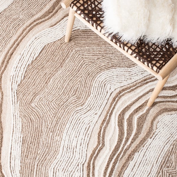 SAFAVIEH Handmade Fifth Avenue Thiet Modern Abstract Wool Rug - On Sale ...