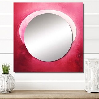 Designart "Magenta Mercury solar system" Our Solar System Wall Mirror ...