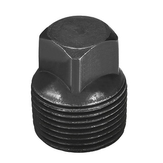 Outer Square Head Socket Pipe Fitting Plug - Black - 3/4NPT - Bed Bath ...