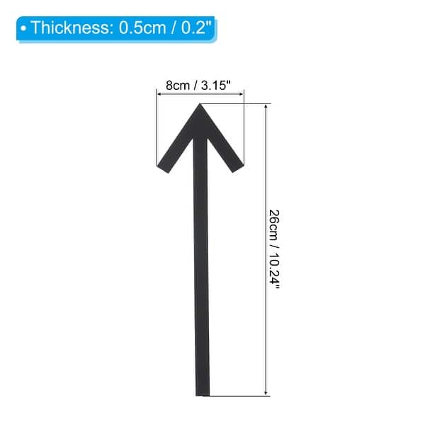 Self Stick Arrow Sign, 2 Pack Acrylic Directional Sign Sticker - Bed ...