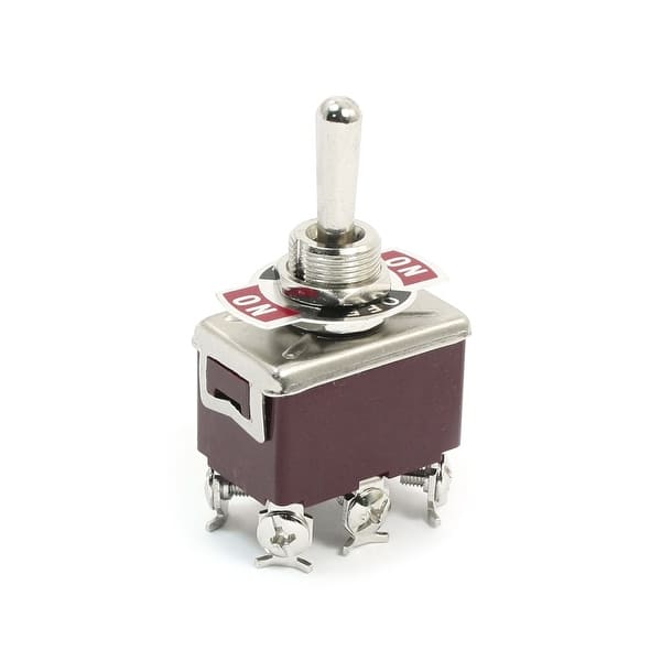 ON-OFF-ON DPDT Momentary Rocker Type Control Toggle Switch AC 250V 15A ...