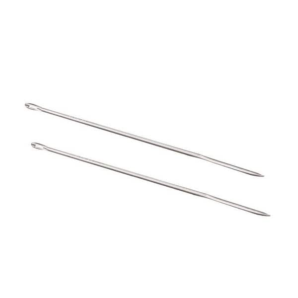 HIC 2pc Stainless Steel Meat Trussing Needles Set - Easily Truss ...