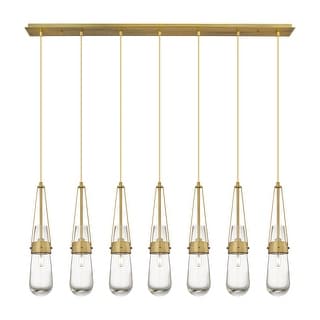Innovations Lighting Milan - 7 Light 4" Cord Hung Linear Pendant - Bed ...
