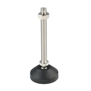 M10 x 95 x 50mm Machine Leveling Foot Adjustable Leveler Leg Anti-slip ...