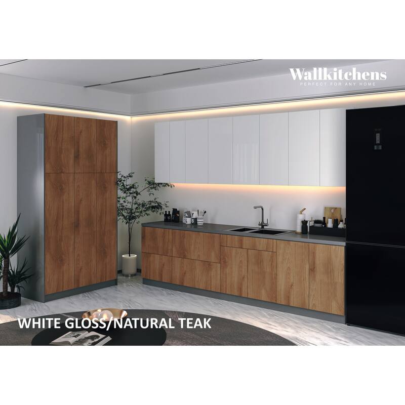 Kitchen Oasis Collection Natural Teak & Black Color Base Size 10Ft Wide ...