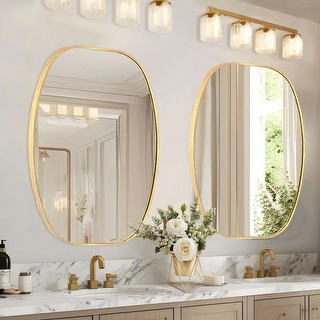 2 Pack Oval Mirror Wall Bathroom Vanity Mirror - Bed Bath & Beyond ...