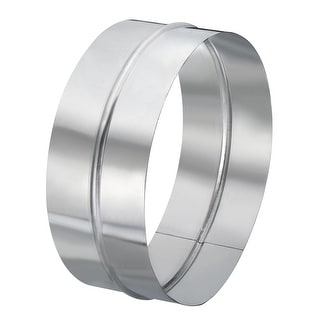 4" Galvanized Steel Duct Connector Duct Coupling Vent Coupler, 4" Long ...