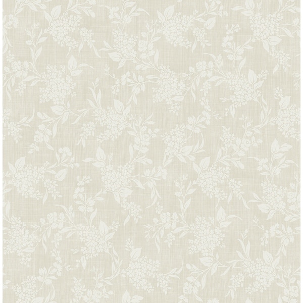 Seabrook Designs Iynes Tonal Floral Unpasted Wallpaper - Bed Bath ...