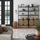 Nathan James Theo Open Shelf Industrial Bookcase with Drawers or Cabinets - Bed Bath & Beyond ...