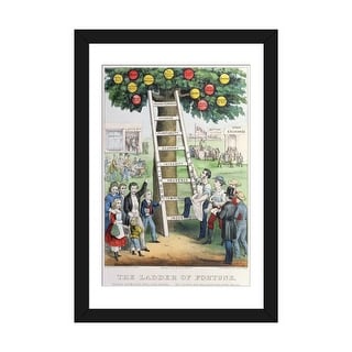 iCanvas "The Ladder of Fortune, pub. by Currier and Ives, New York ...