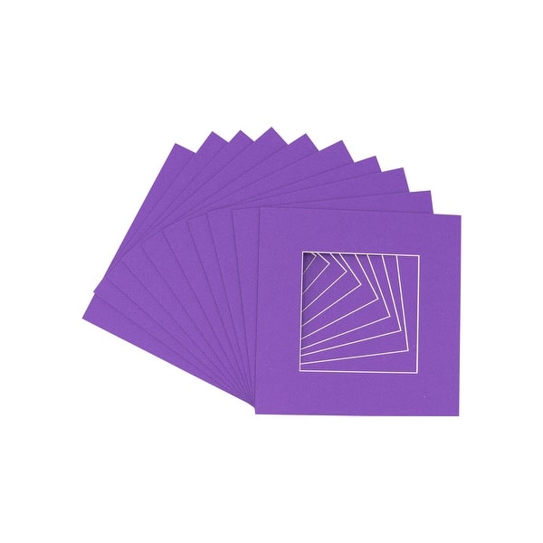 12x12 Mat for 8x8 Photo - Purple Matboard for Frames Measuring 12 x 12 ...