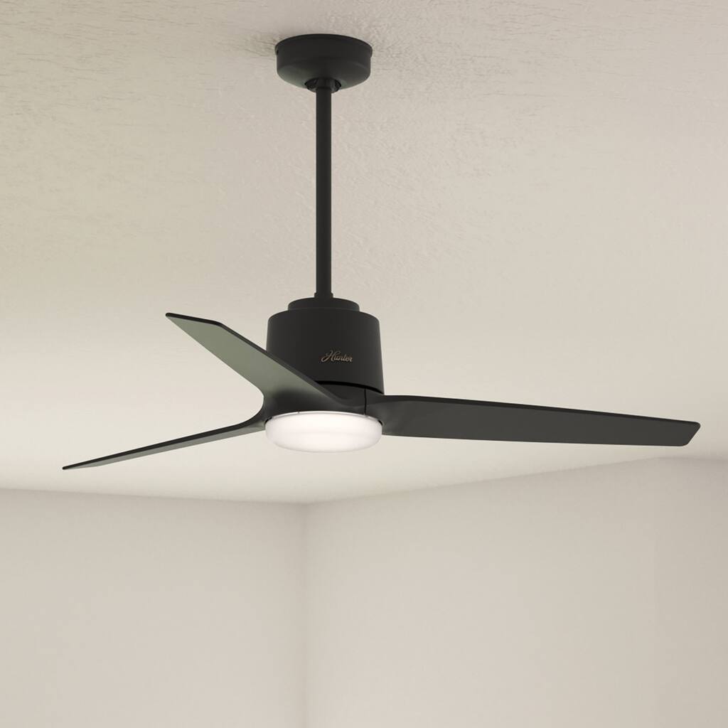 Hunter 44" WiFi Radeon Ceiling Fan with LED Light Kit and Wall Control ...