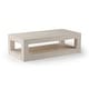 Plank and Beam Modern Rectangular Coffee Table with Shelf - Bed Bath ...